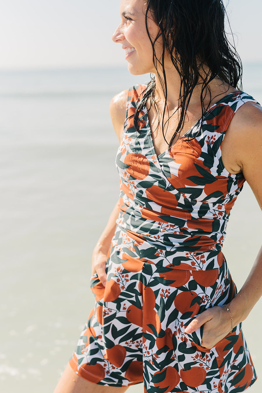 basil wrap top - archive collection – Honey Mark.